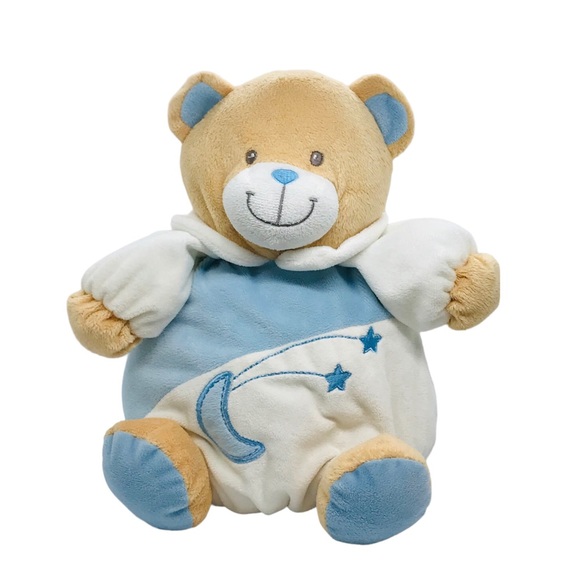 Kellytoy | Toys | Kellytoy Plush Tan Blue Bear Rattle Stuffed Toy Lovey ...
